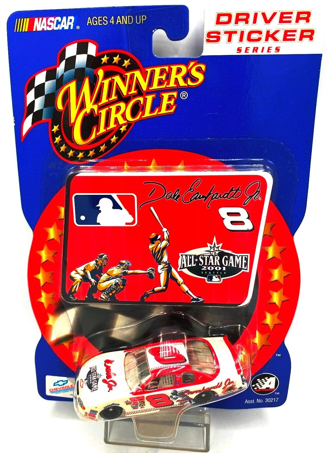 Winner's Circle-Nascar Driver Sticker Series Dale Earnhardt #8 Dale Jr ...