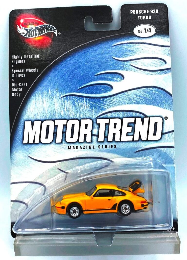 Motor Trend Magazine Series Porsche 930 Turbo (Yellow w/Black & Yellow ...