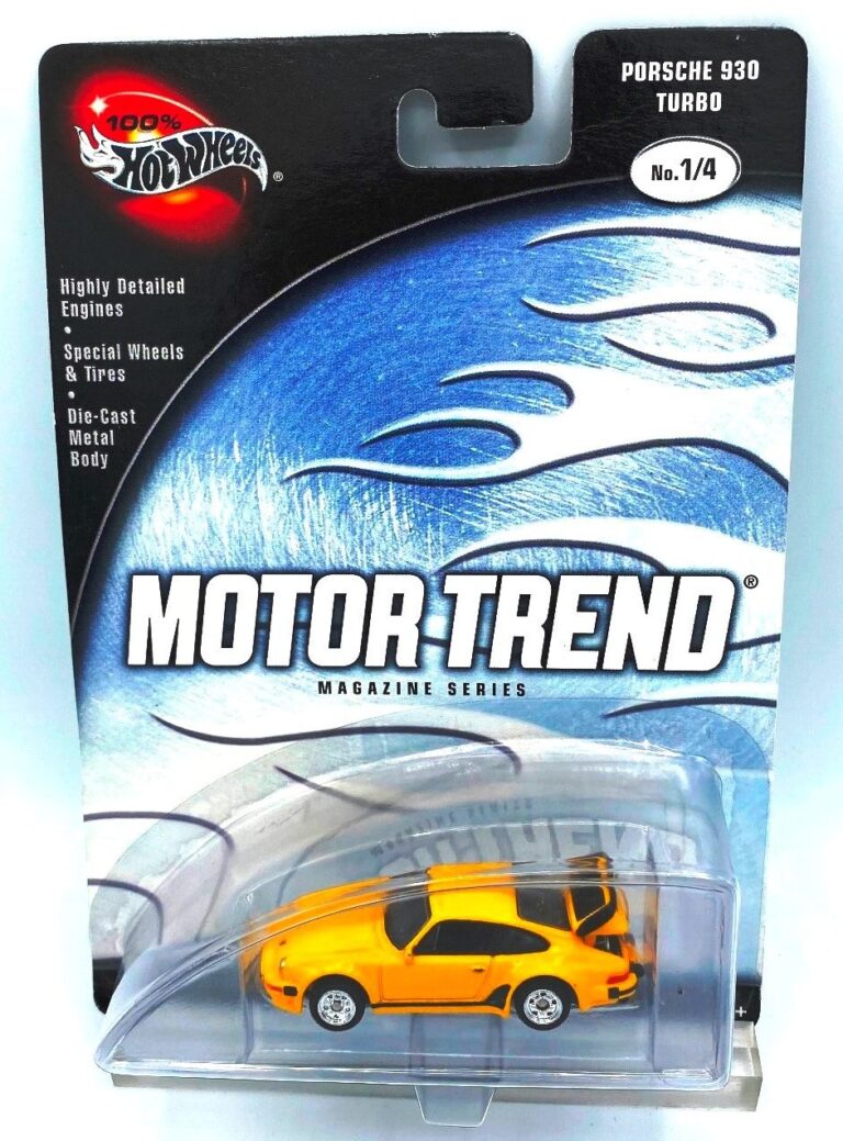 Motor Trend Magazine Series Porsche 930 Turbo (Yellow w/Black & Yellow ...