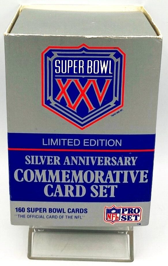 Vintage 1990 Pro Set NFL Football Super Bowl XXV Limited Edition 