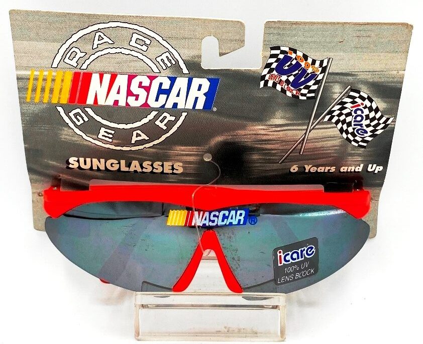 1997 Nascar Race Gear Sunglasses "Red w/Semi-Rimless Design" 100% UV ...