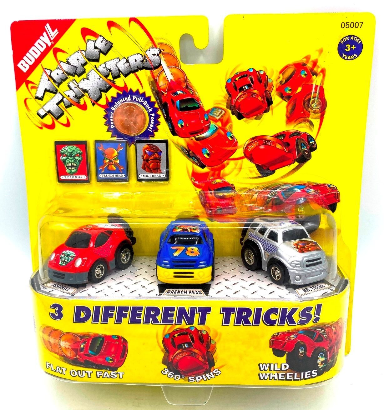 Vintage Triple Trixsters Set #1 Penny Balanced Pull-Back Power 3-Pack ...