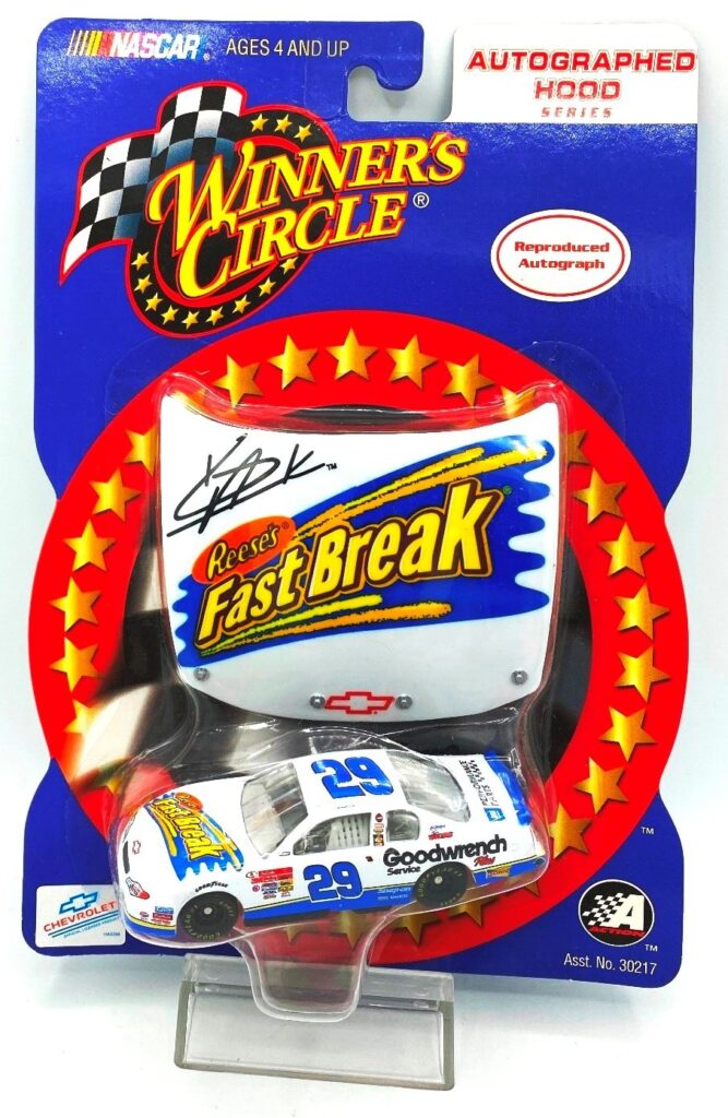 2002 WC Nascar Autographed Hood Series Kelvin Harvick #29