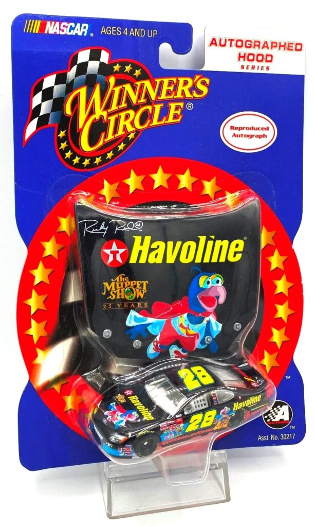 2002 WC-Nascar Autographed Hood Ricky Rudd #28 Ford Taurus