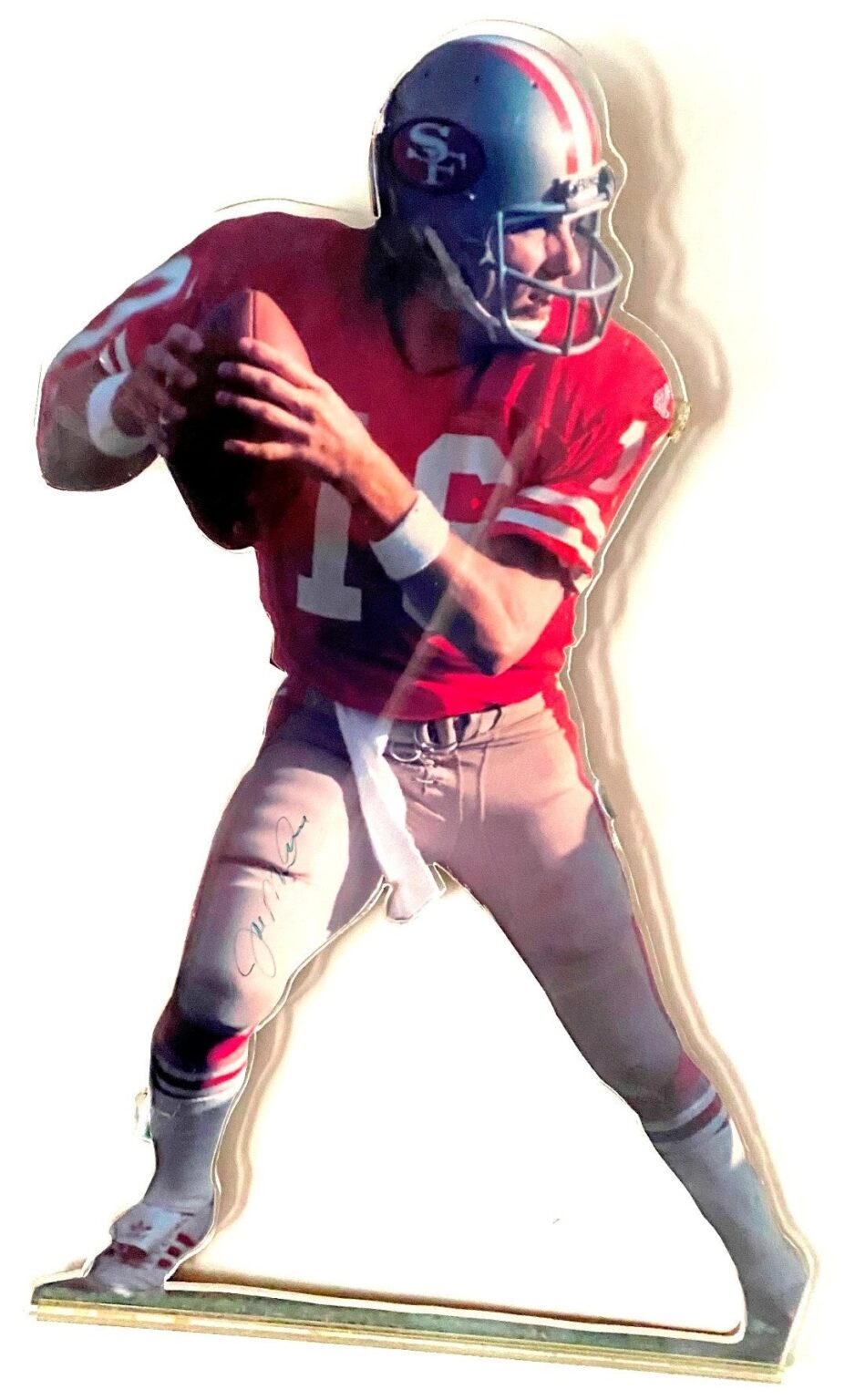 Vintage Custom Joe Montana #16 Authentic Autographed 26-Inch Wall ...
