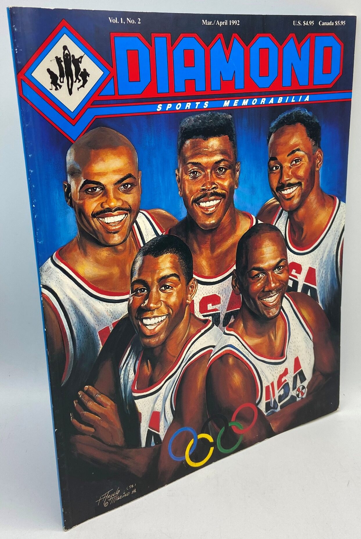 Vintage 1992 Diamond Sports Memorabilia NBA March/April "Volume 1 ...