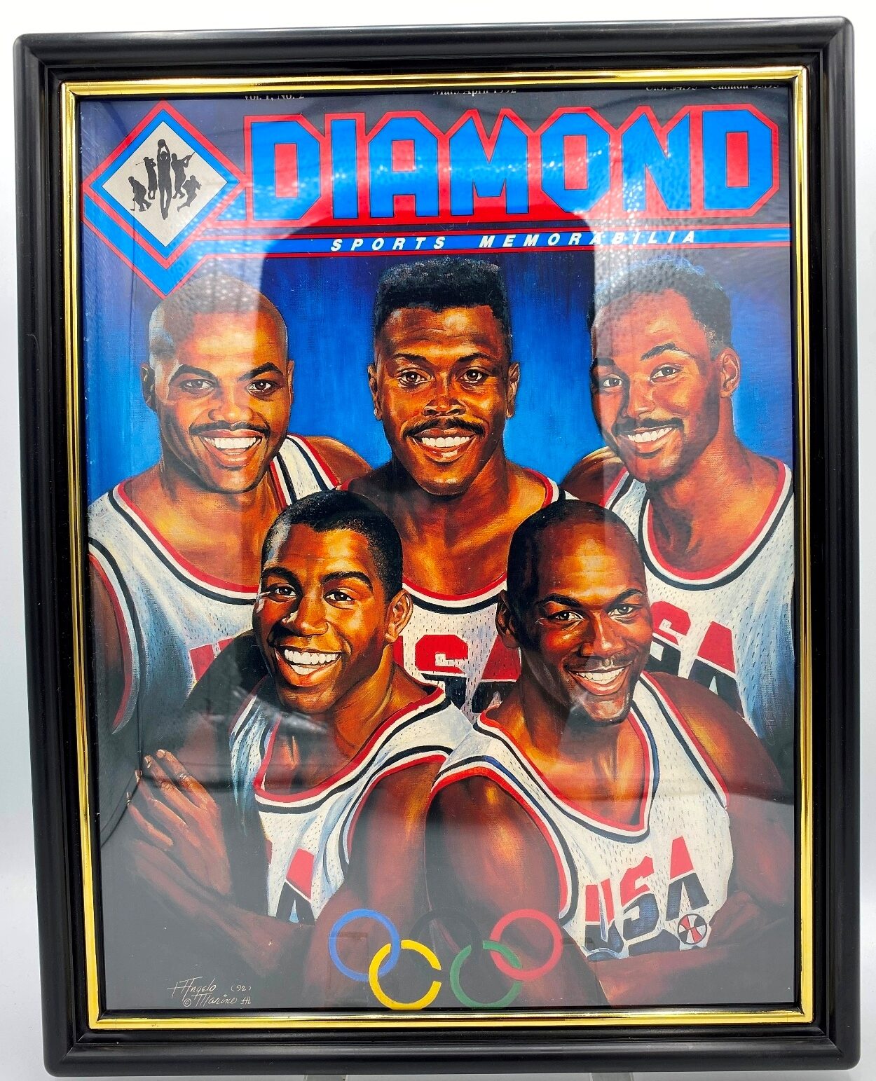 Vintage 1992 Diamond Sports Memorabilia NBA March/April "Volume 1 ...