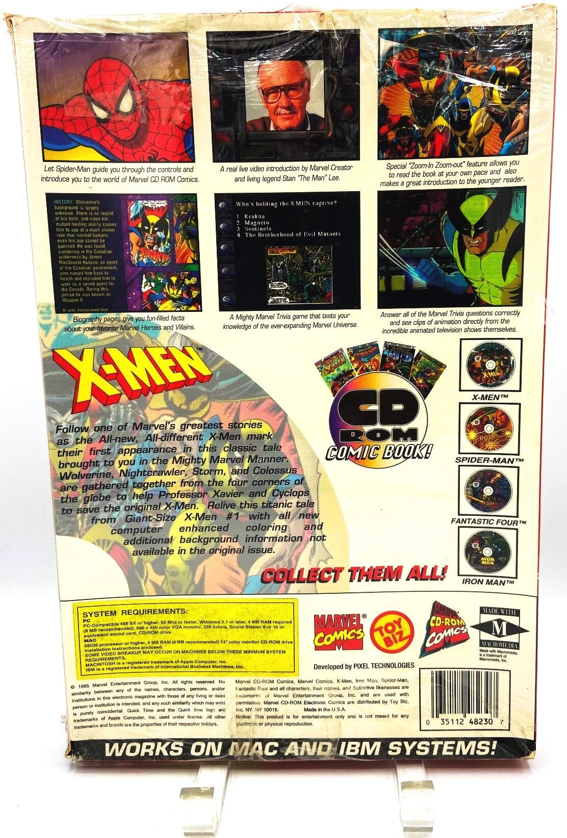 Vintage Marvel X-MEN CD-ROM COMICS 1st Issue! ("Featuring X-MEN ...