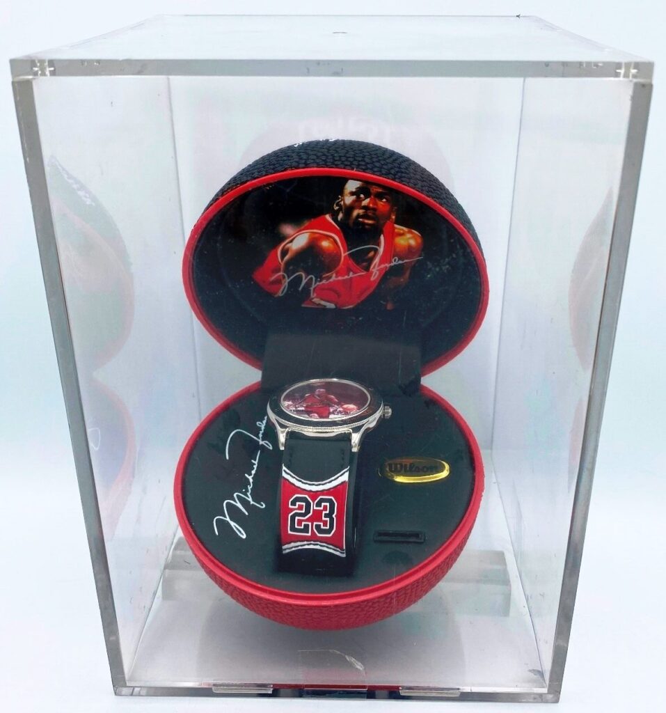 1997 Avon Michael Jordan Wristwatch-23/Authentic Replicas Display