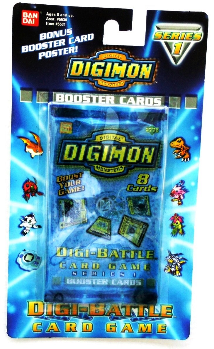 2000 Upper Deck Digimon Digi-Battle Digital Monsters Booster Pack ...