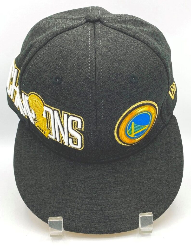 2017 GSW (2017 NBA Champions) Authentic Black Snapback Cap "New"