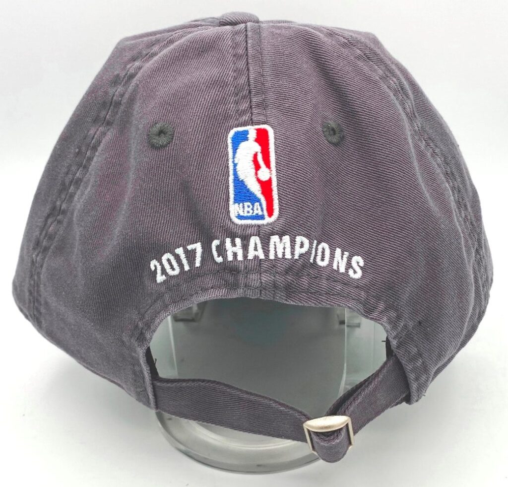2017 GSW (5X NBA Champions) Adidas Gray-Cap Rear-Adjustment "New"