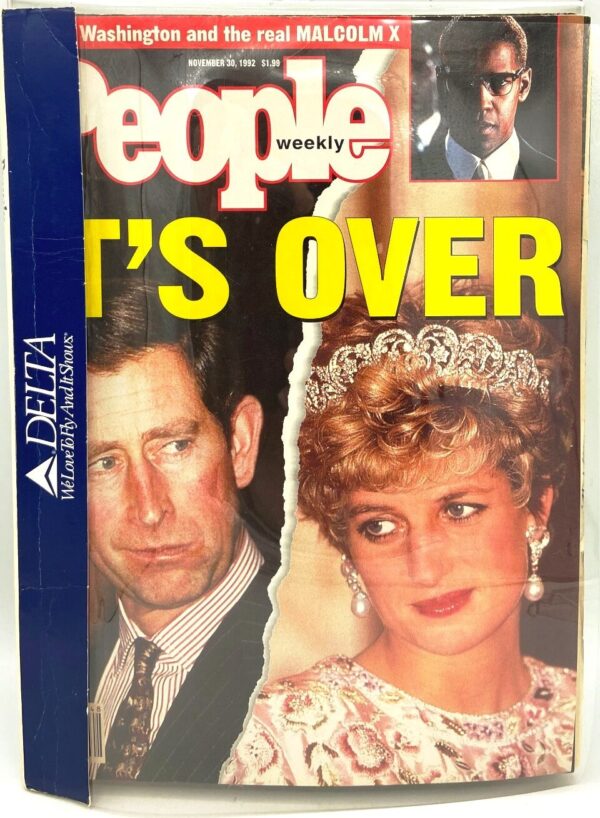 Vintage 1992 People Weekly Magazine- Princess Diana IT's OVER! Issue ...