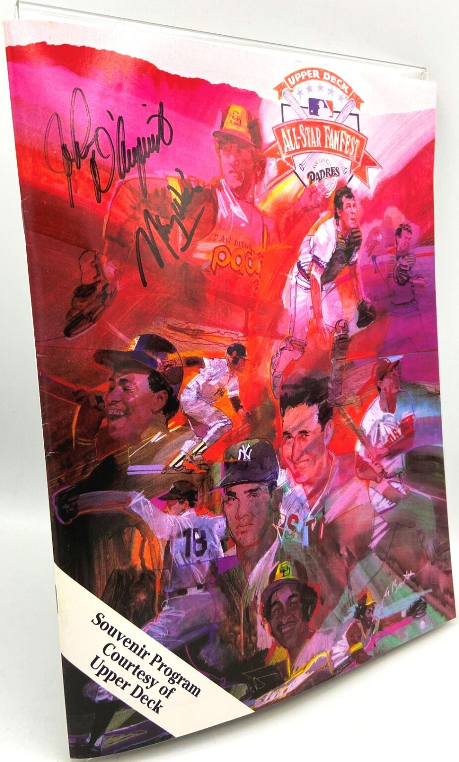1992 UD All-Star Fanfest Souvenir Program Padres Autograph Issue