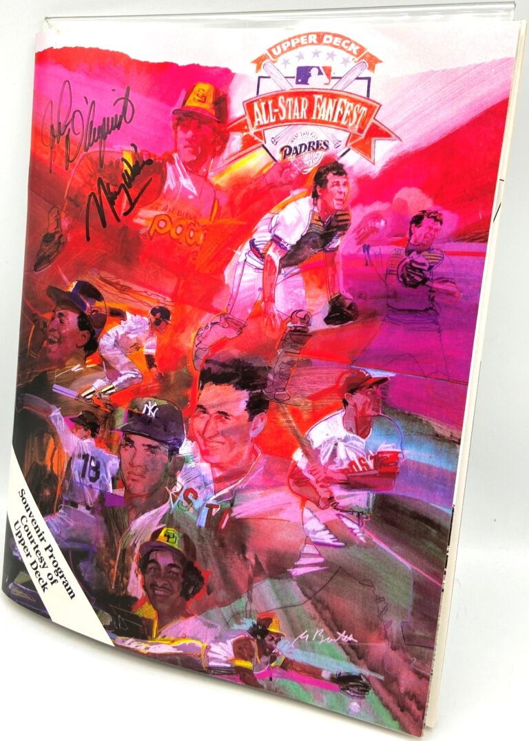 1992 UD All-Star Fanfest Souvenir Program Padres Autograph Issue