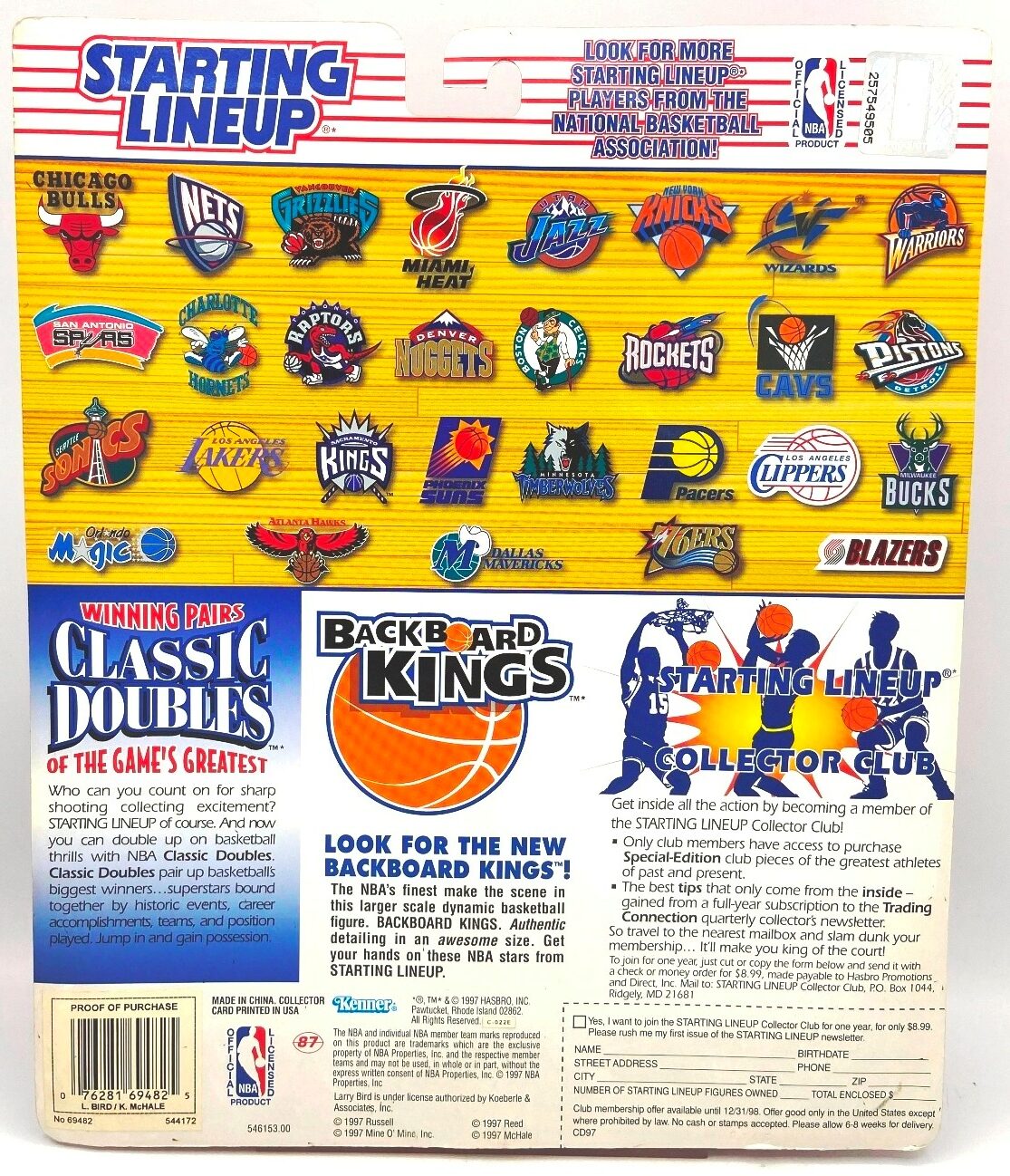 Vintage 1997 SLU Winning Pair Larry Bird & Kevin McHale Classic Doubles ...