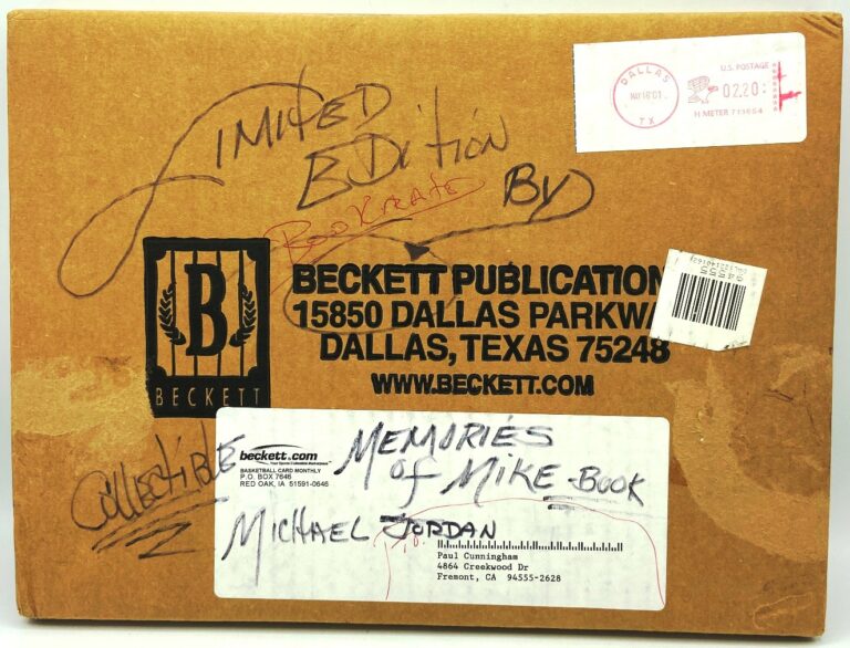 1999 Memories Of Mike Becket Exclusive Michael Jordan Hard Cover