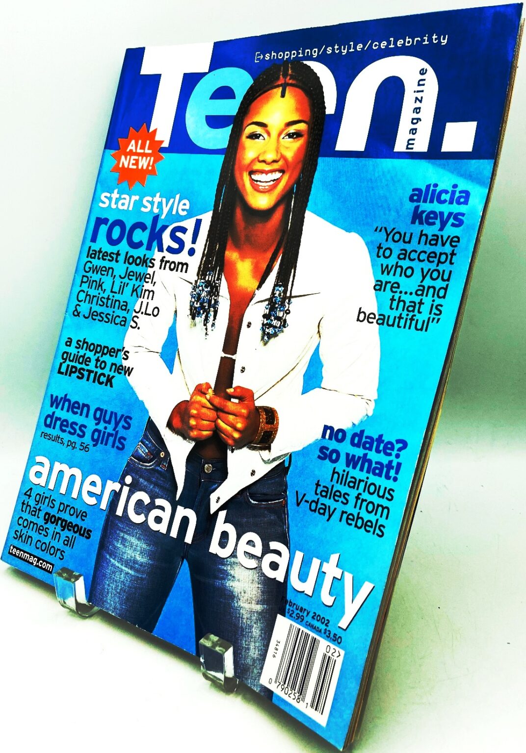 Vintage 2002 Teen Monthly Magazine- American Beauty Alicia Keys Issue ...