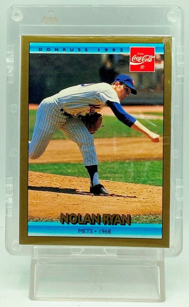 Vintage 1992 Donruss Coca-Cola NOLAN RYAN 1968 New York Mets MLB 5-Card ...