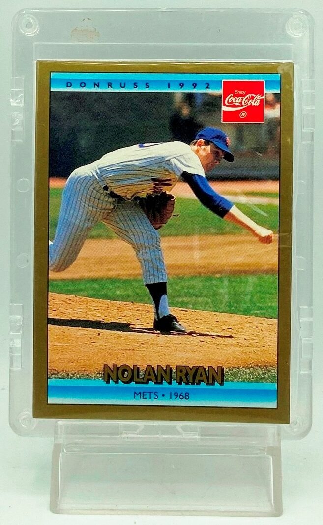 Vintage 1992 Donruss Coca-Cola NOLAN RYAN 1968 New York Mets MLB 5-Card ...
