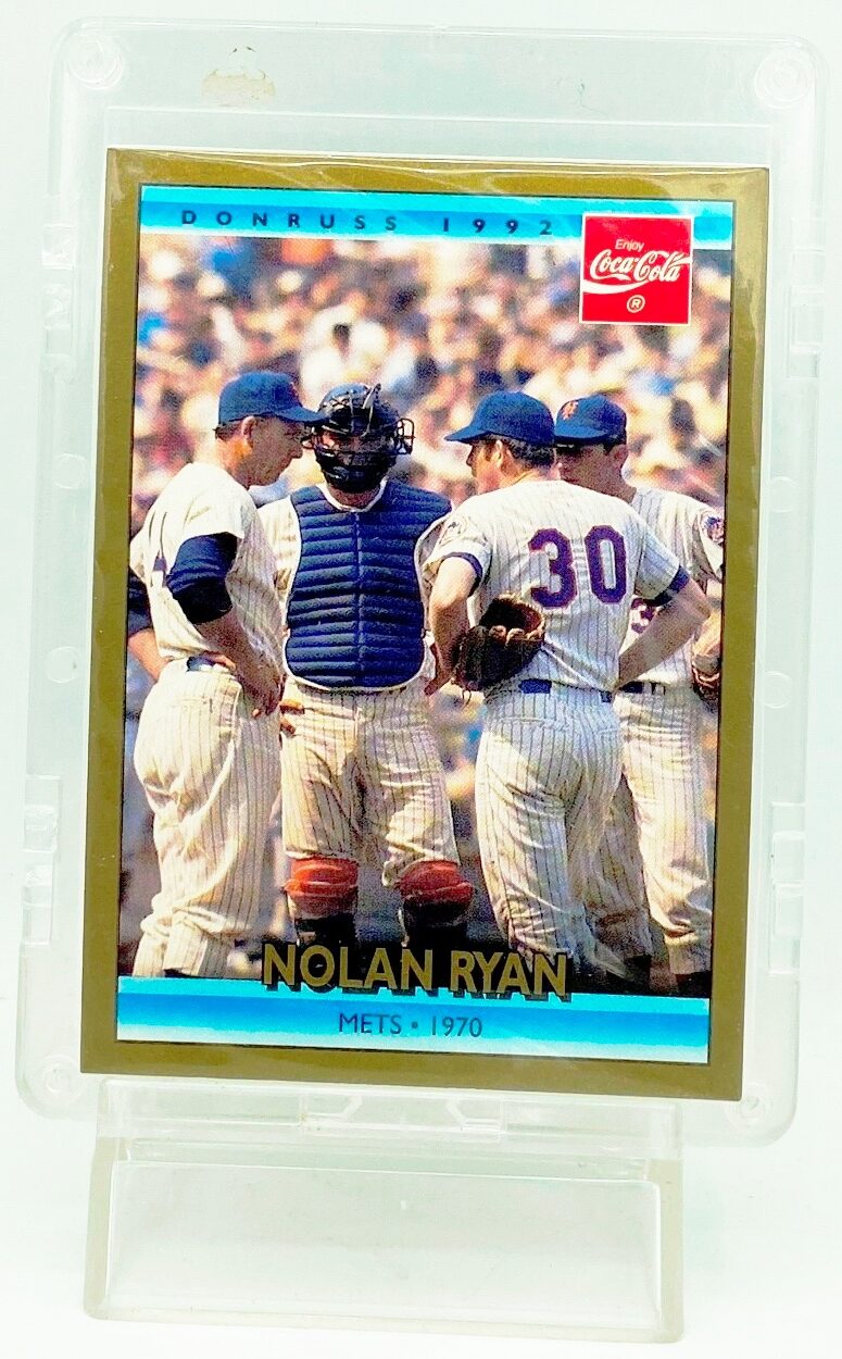 Vintage 1992 Donruss Coca-Cola NOLAN RYAN 1970 New York Mets MLB 5-Card ...