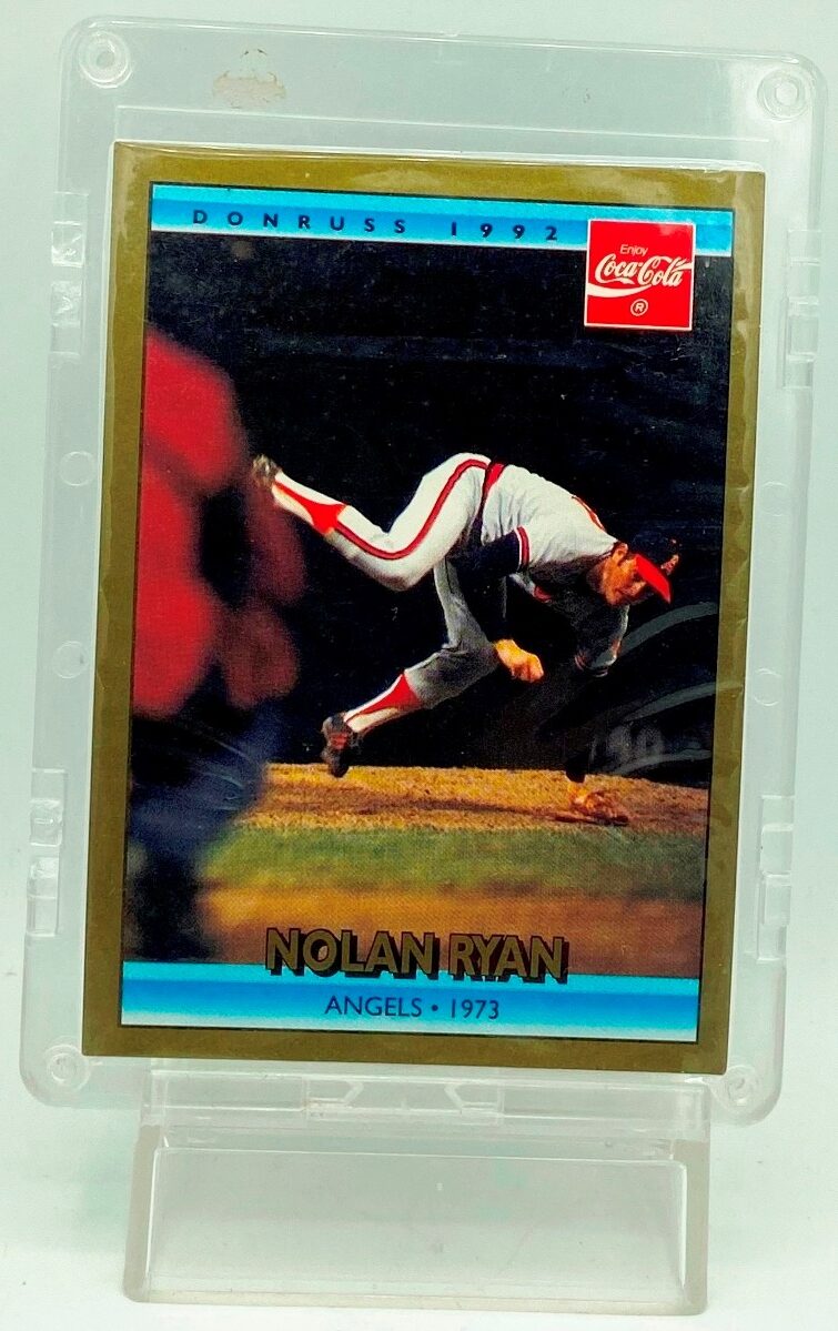 Vintage 1992 Donruss Coca-Cola NOLAN RYAN 1973 California Angels MLB 5 ...