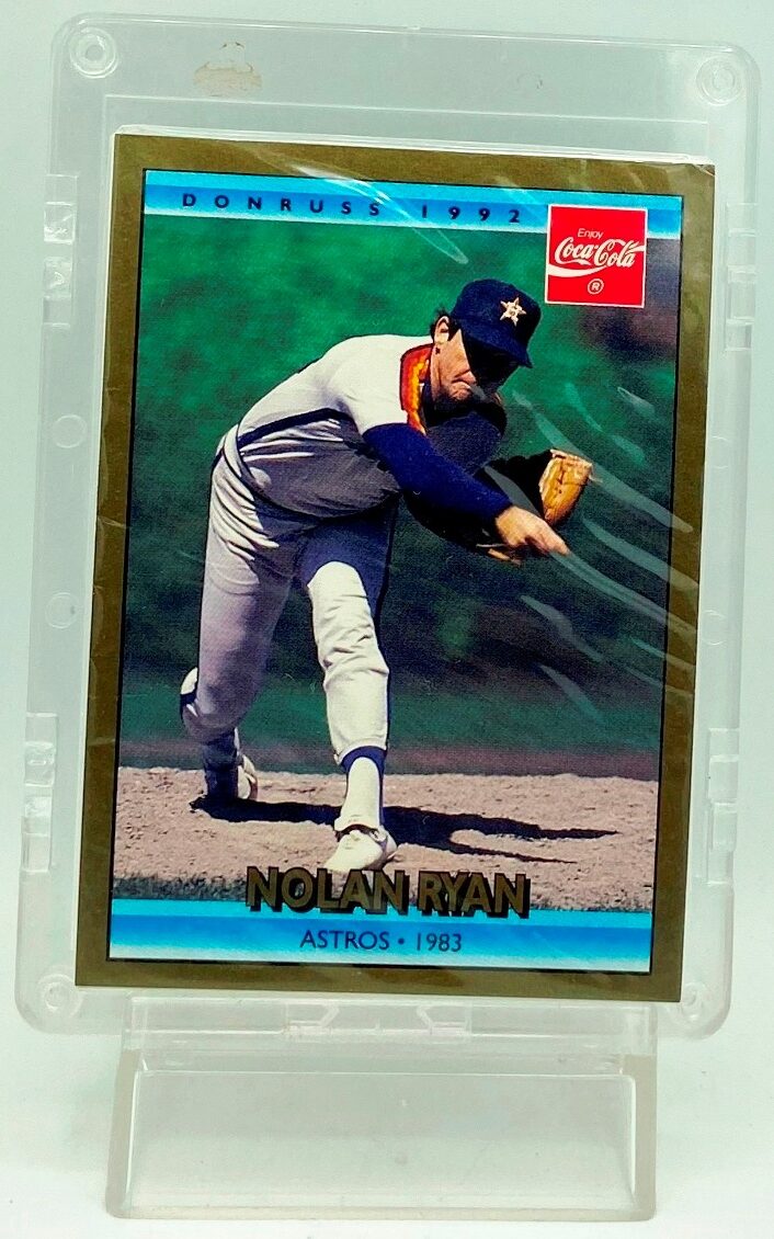 Vintage 1992 Donruss Coca-Cola NOLAN RYAN 1983 Houston Astros MLB 5-Card Wax Pack Set "NEW ...