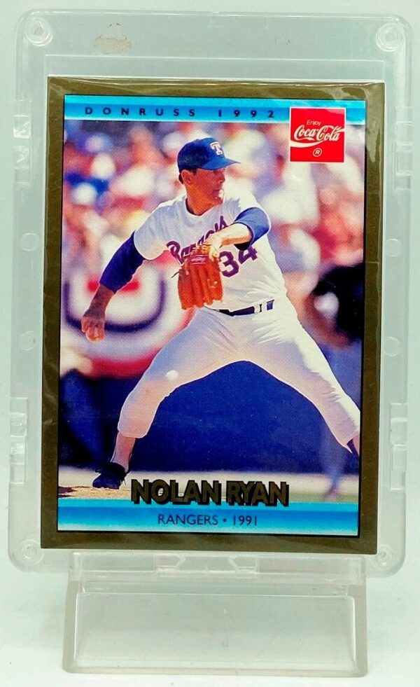 Vintage 1992 Donruss Coca-Cola NOLAN RYAN 1991 Texas Rangers MLB 5-Card ...