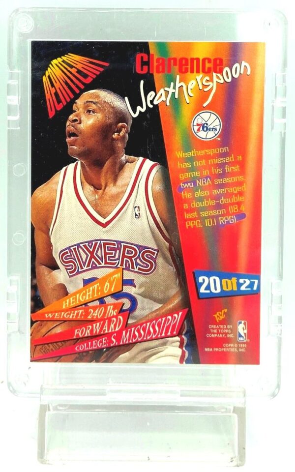 Vintage 1994 Topps Stadium Club-Beam Team Clarence Weatherspoon Card ...