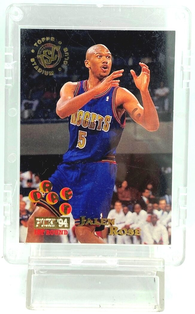 Vintage 1994 Topps Stadium Club Draft Pick '94 Jalen Rose Rookie Card ...