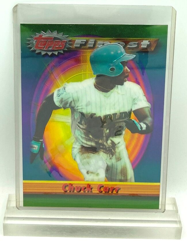 Vintage 1994 Topps Finest MLB Chuck Carr Card #8 (Marlins-Finest ...