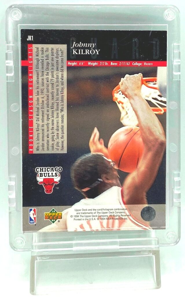 1994 UD SE Michael Jordan AKA-(Johnny Kilroy) #JK1 Chicago Bulls