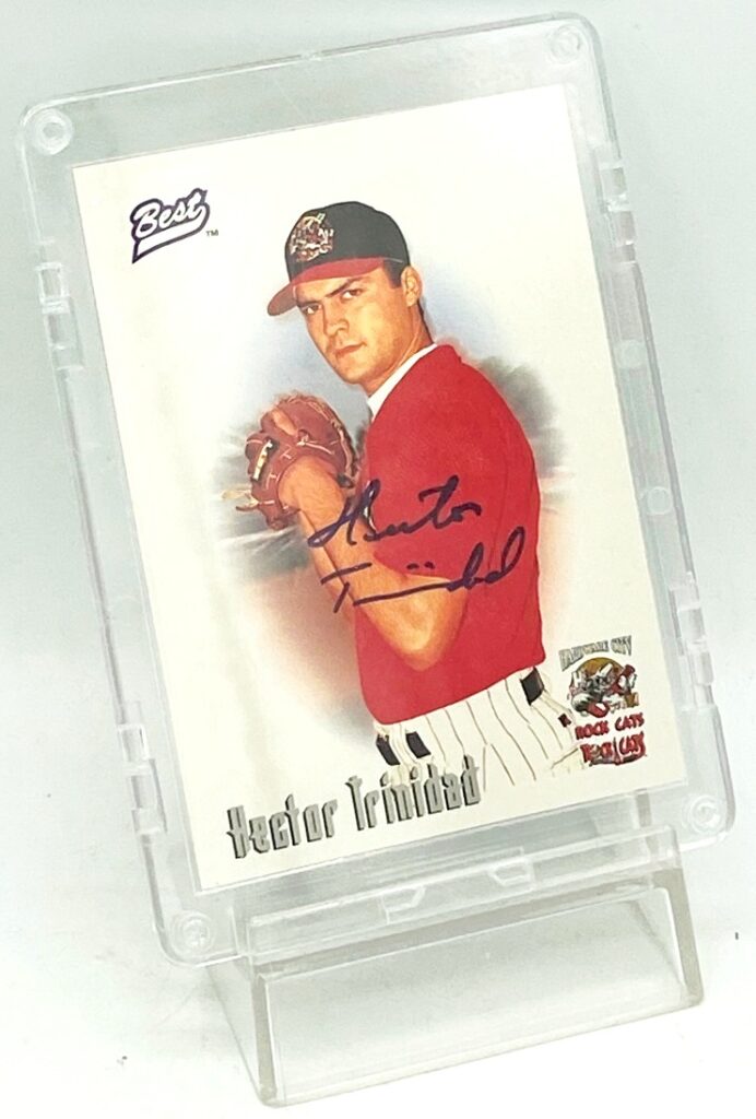 Vintage 1996 Best Prospects Authentic Autograph Hector Trinidad-Team ...