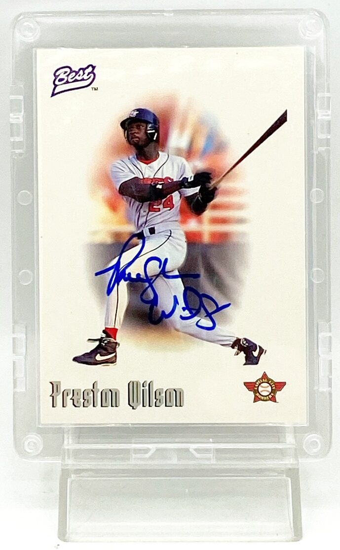 Vintage 1996 Best Prospects Authentic Autograph Preston Wilson-Team ...