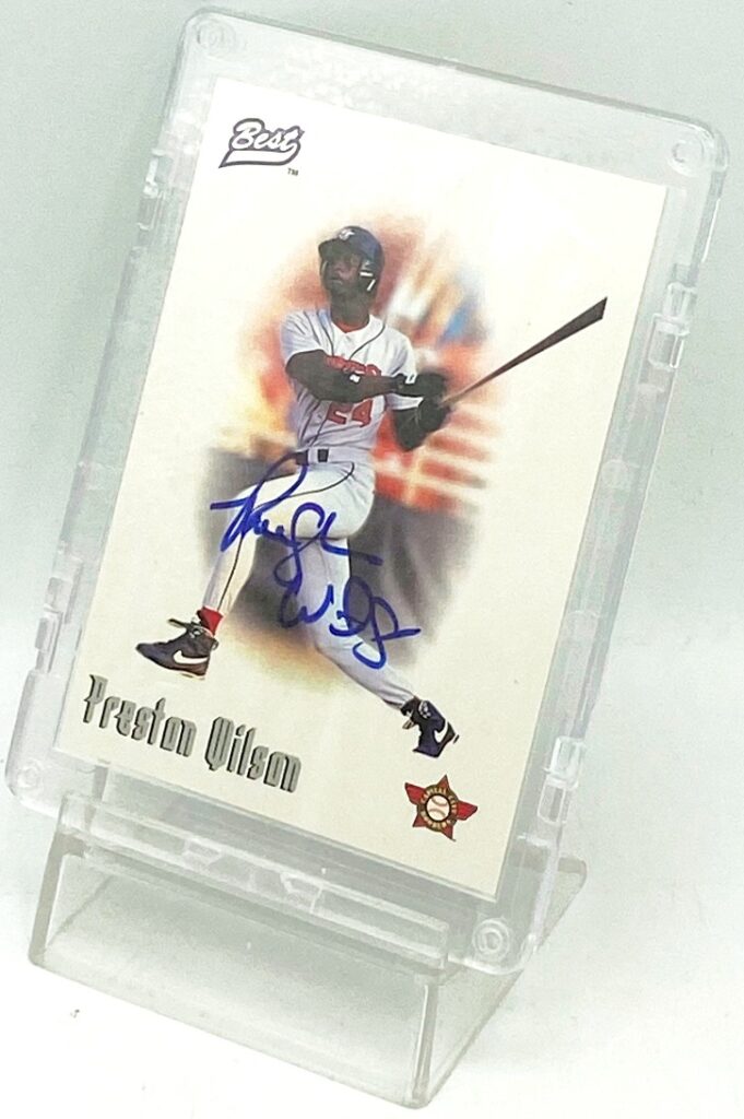 Vintage 1996 Best Prospects Authentic Autograph Preston Wilson-Team ...
