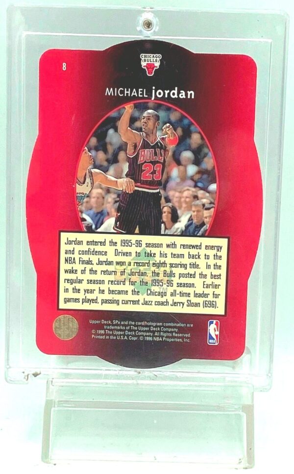 1996 UD SPX Gold Michael Jordan Holographic Card #8 Chicago Bulls