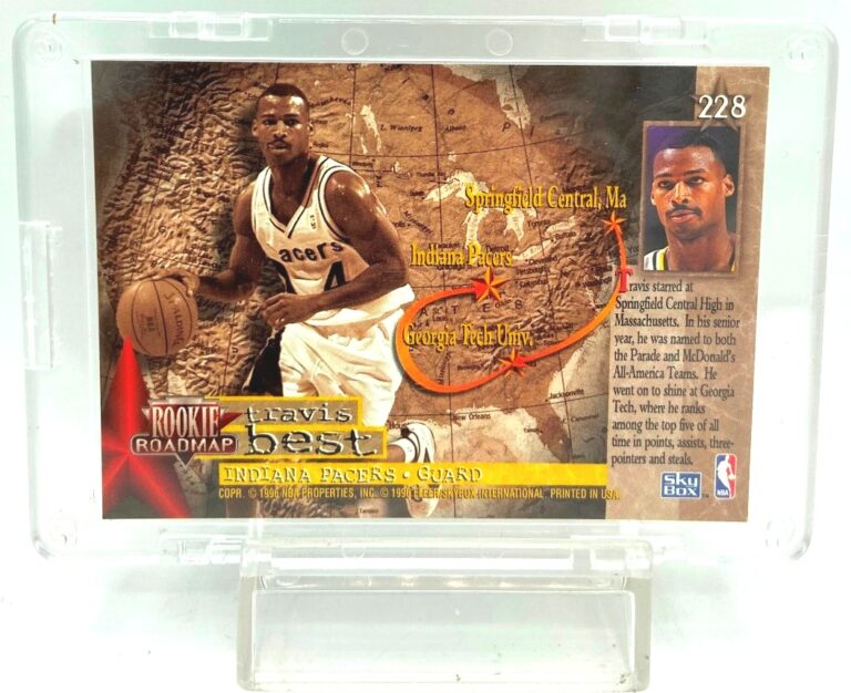 Vintage 1996 Skybox Rookie Travis Best Card #228 NBA Rookie Road Map ...