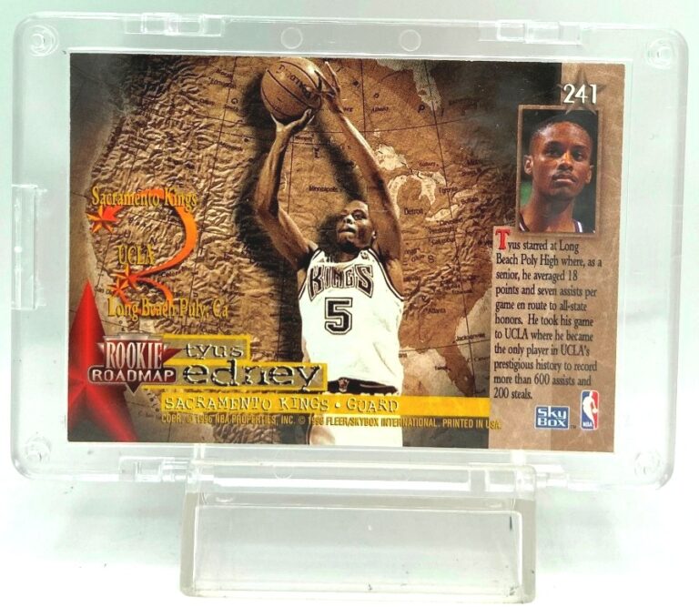 Vintage 1996 Skybox Rookie Tyus Edney Card #241 NBA Rookie Road Map ...