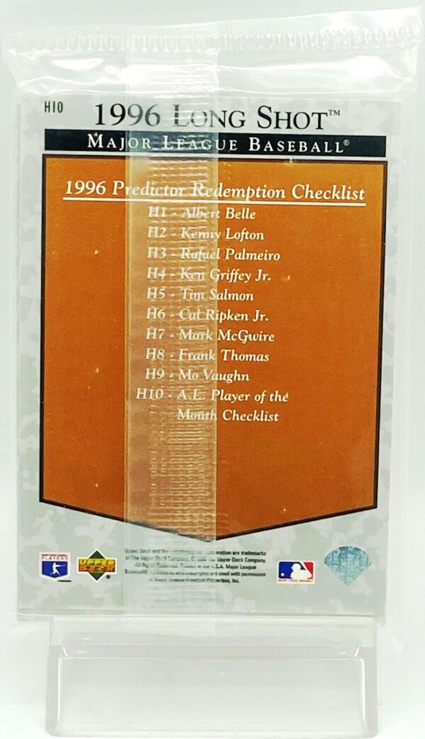 Vintage 1996 Upper Deck MLB Predictor 1996 Redemption 10-Card Set ...