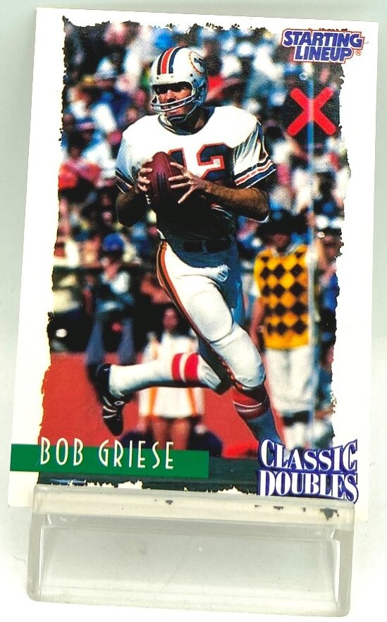 Vintage 1997 Kenner SLU Trading Card Bob Griese NFL Dolphins #12 ...