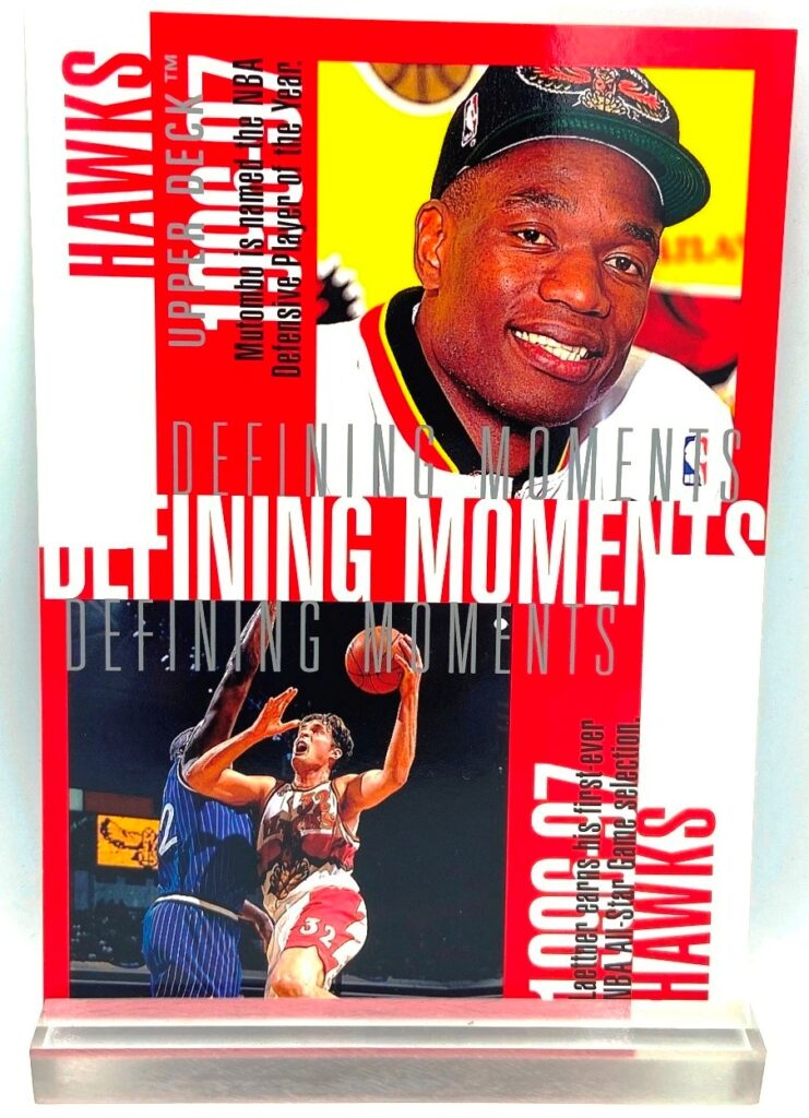 Vintage 1998 Upper Deck Defining Moments Atlanta Hawks Card #D1 ...