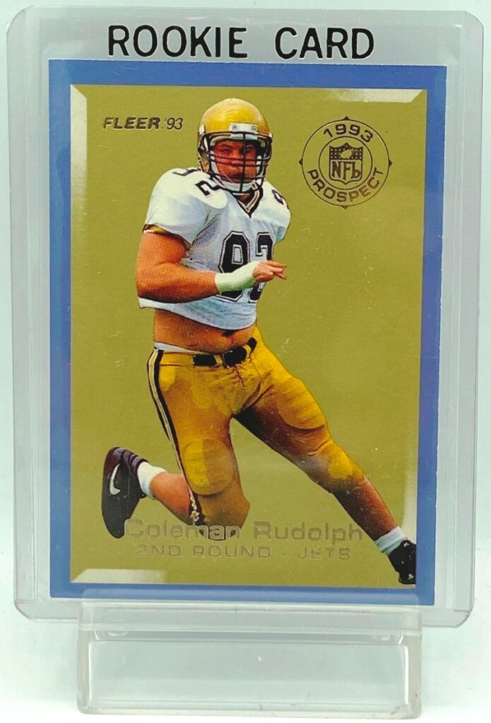 Vintage 1993 Fleer NFL Prospect Coleman Rudolph Rookie Card #20 Jersey ...