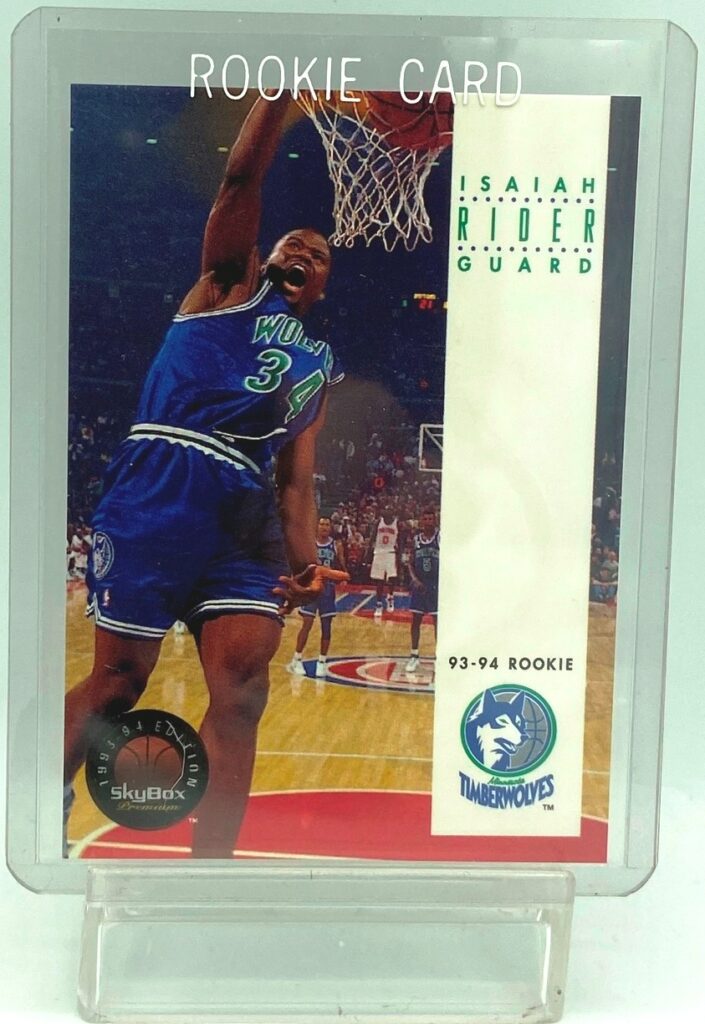 Vintage 1993-94 Edition Skybox Premium NBA Draft Isaiah Rider Rookie ...