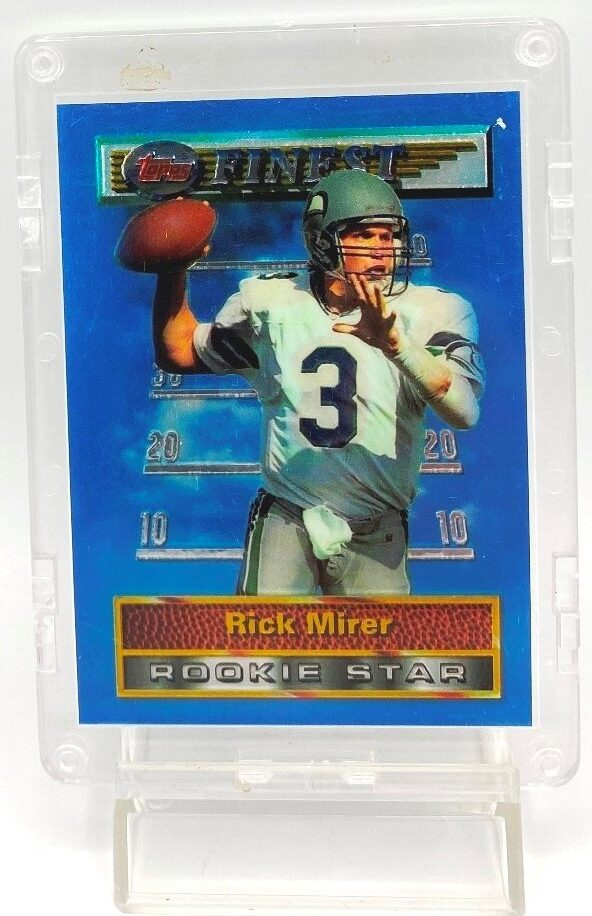 Vintage 1994 Topps Finest Rookie Star Rick Mirer Card #41 QB Jersey #3 ...