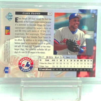 Vintage 1994 Upper Deck Star Rookies Cliff Floyd Rookie Card #12 ...