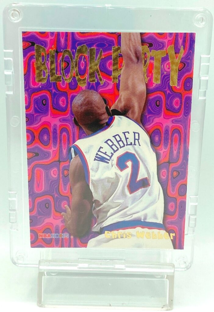 Vintage 1995 NBA Hoops Block Party Chris Webber Card #23 Of 25 Jersey ...
