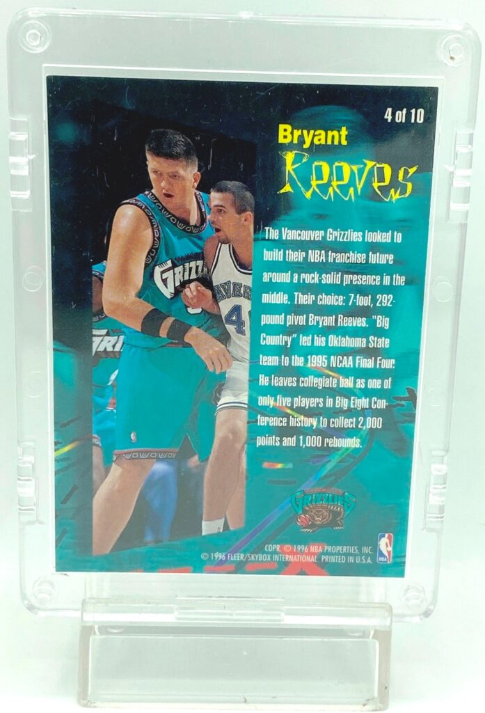 Vintage 1995-96 Fleer Hot Packs Rookie Phenom Bryant Reeves Insert Card ...
