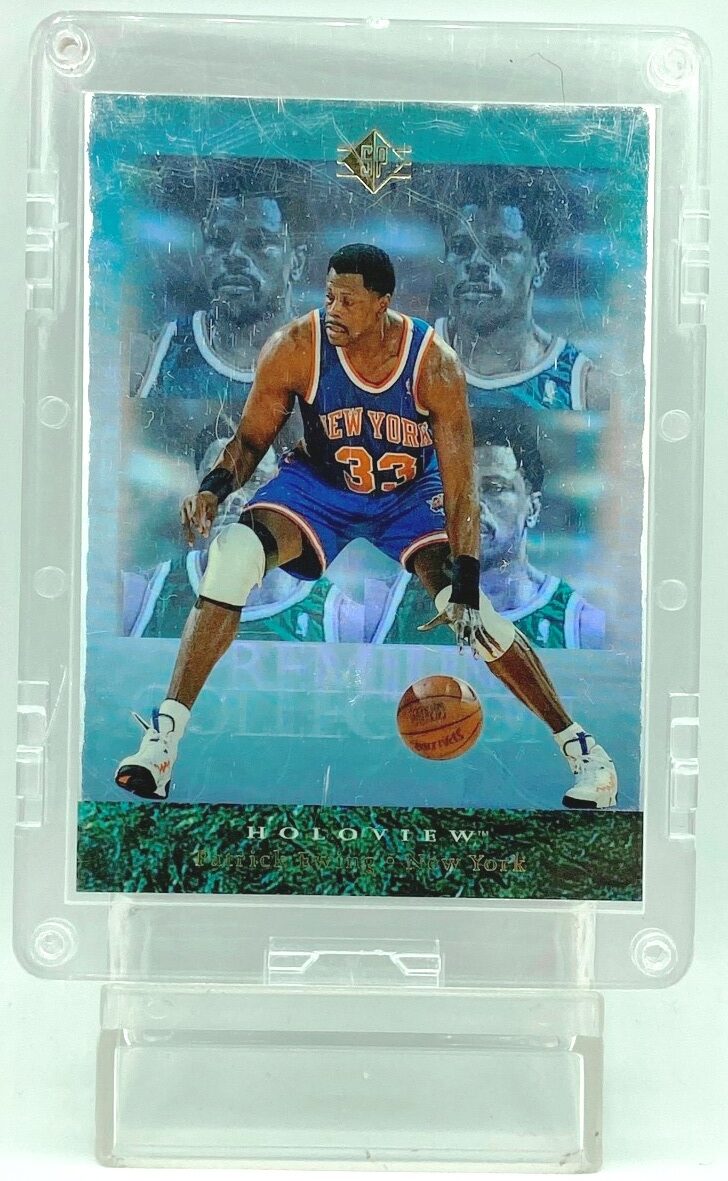 Vintage 1995-1996 SP Premium Collection Patrick Ewing Holoview Card #23 0f 40 New York ("Packed ...