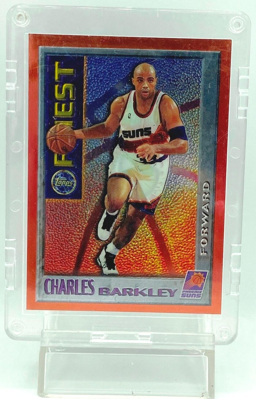 Vintage 1996 Topps Finest Chromium Charles Barkley Insert Card #M6 ...