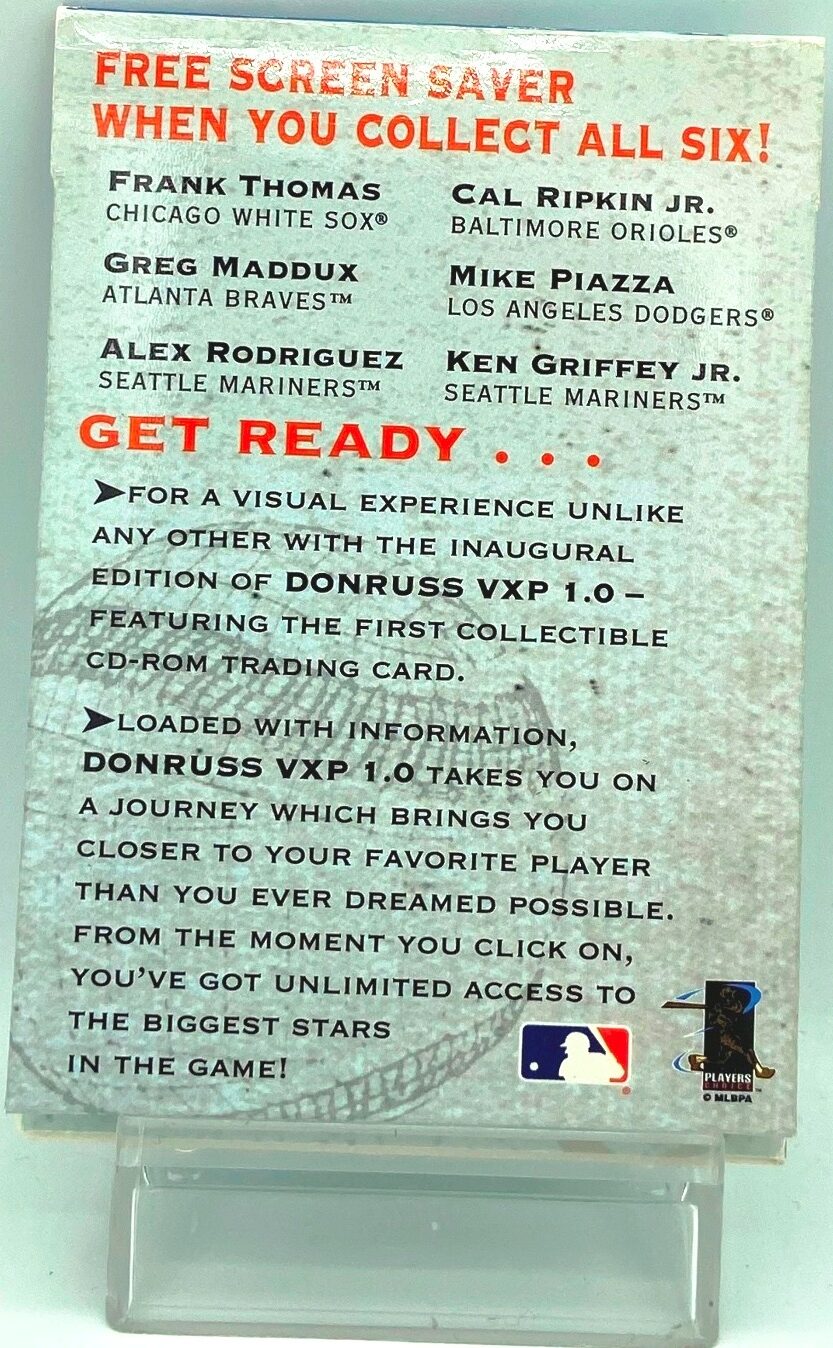 Vintage 1997 Donruss VXP CD Rom Trading Cards Cal Ripkin Jr Visual ...